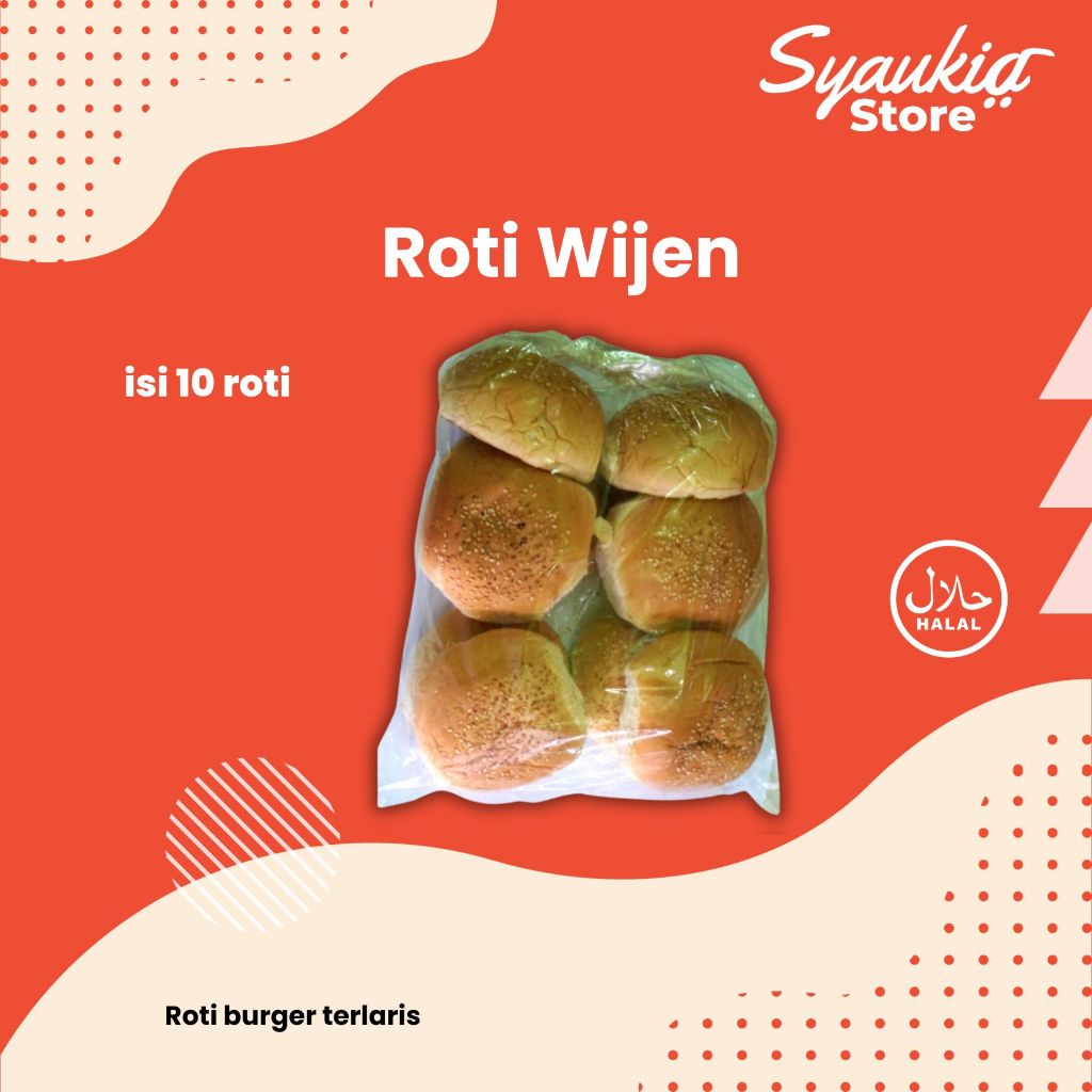 Jual Roti Burger Wijen Isi 10 | Shopee Indonesia