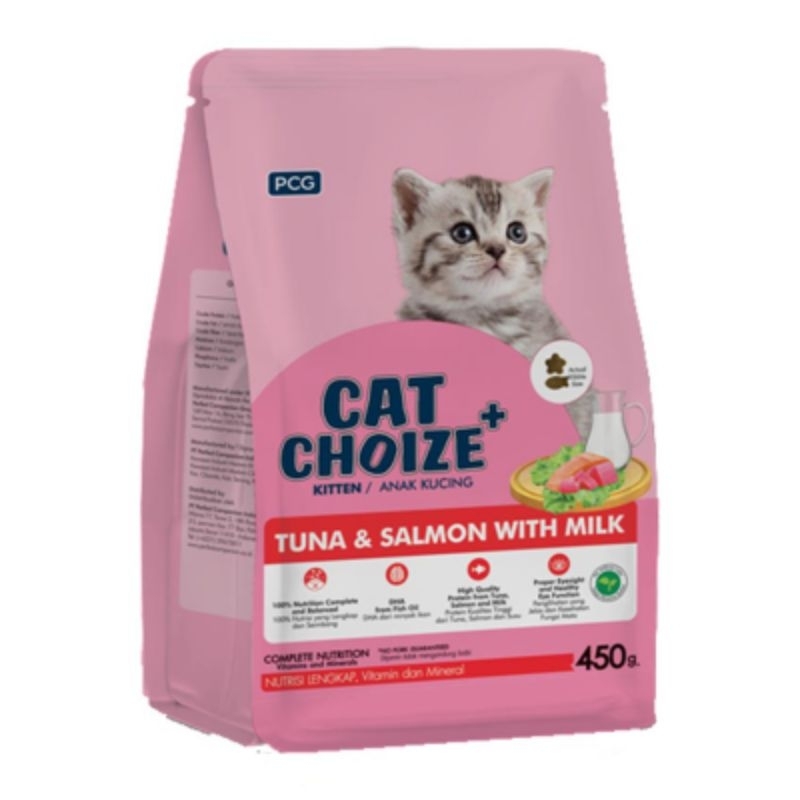 Jual CAT CHOIZE Plus Kitten Makanan Anak Kucing Tuna & Salmon with Milk ...