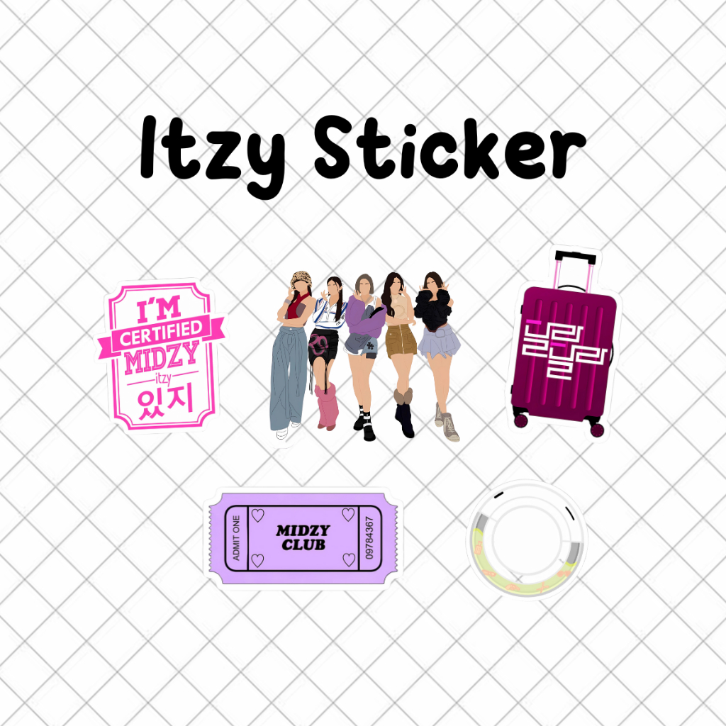Jual Sticker Deco Itzy Hangul Huruf Sticker Cute Nama Member | Shopee ...