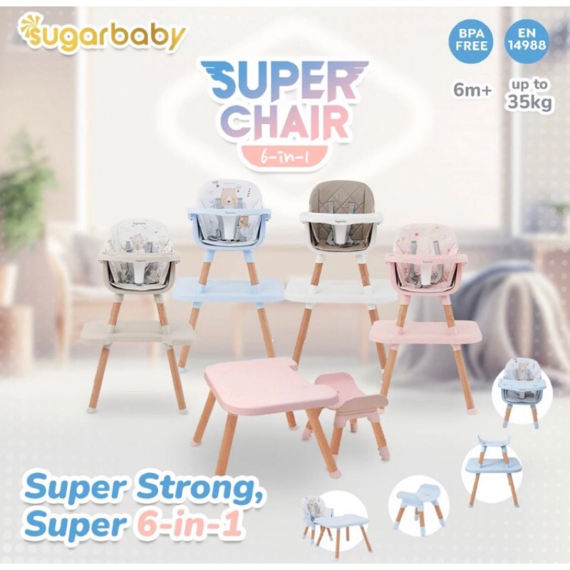 Jual Sugarbaby Super Chair 6in1 Multifunction High Chair / Toddler ...