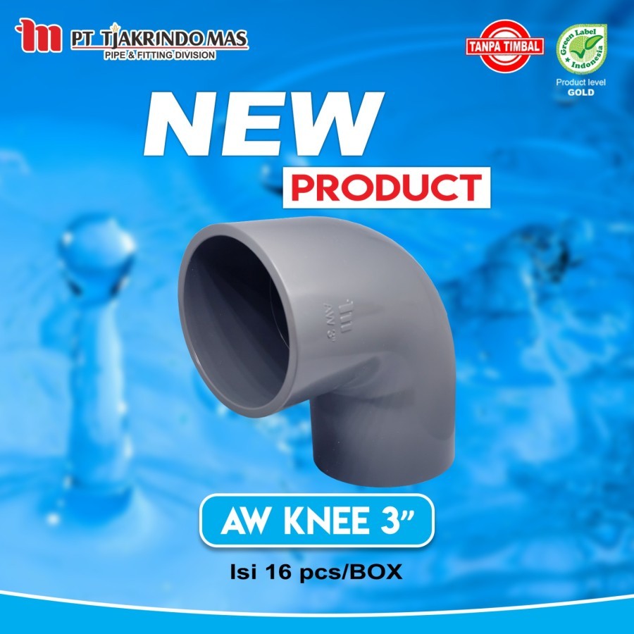 Jual Knee / Elbow / L PVC 3" AW | Shopee Indonesia