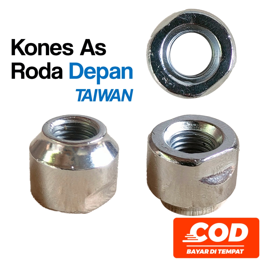 Jual Kones Pones Cones Mur As Sepeda Roda Depan Anak Dewasa Krom Chrome ...