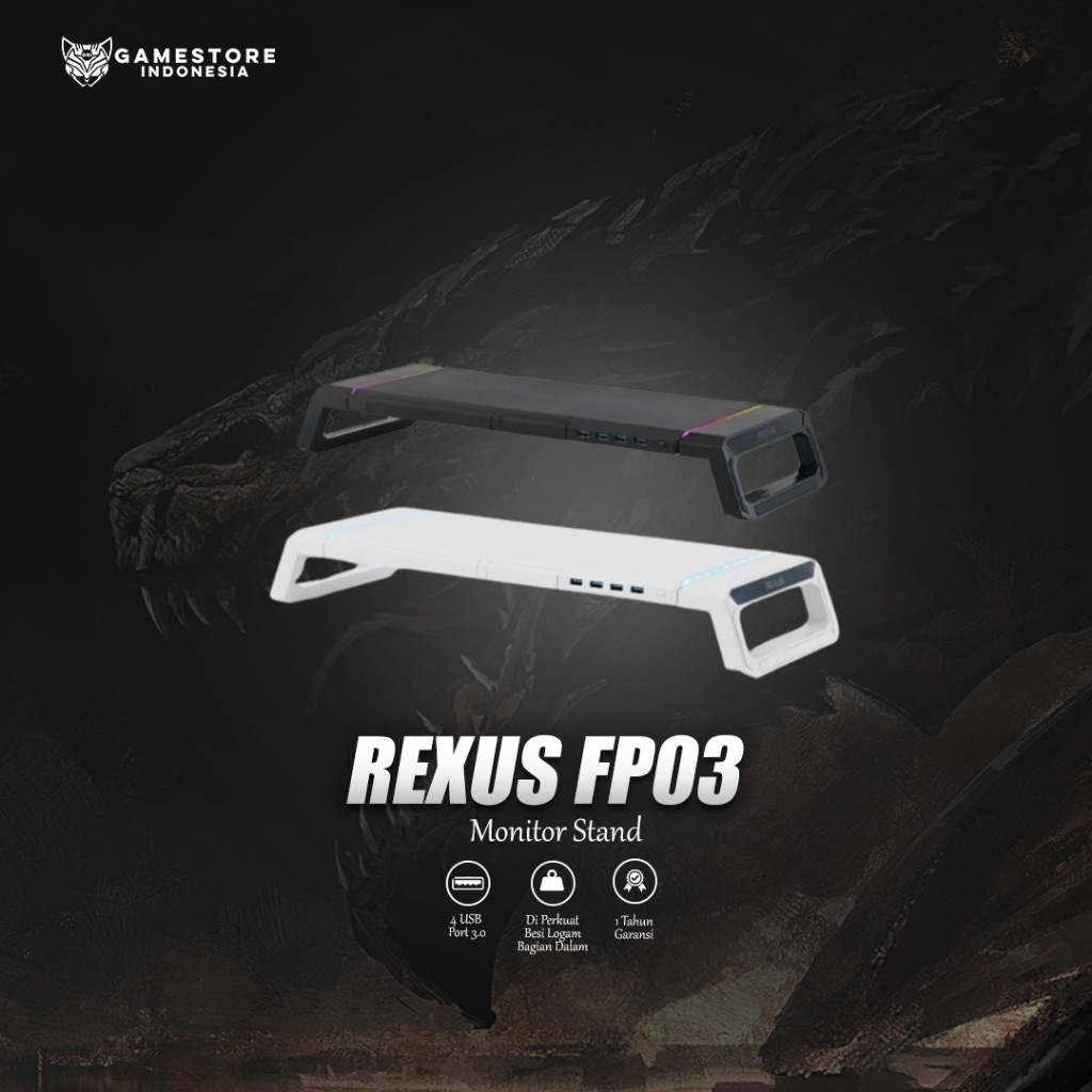 Jual Rexus Monitor Stand Trant FP03 Stand Monitor RGB | Shopee Indonesia