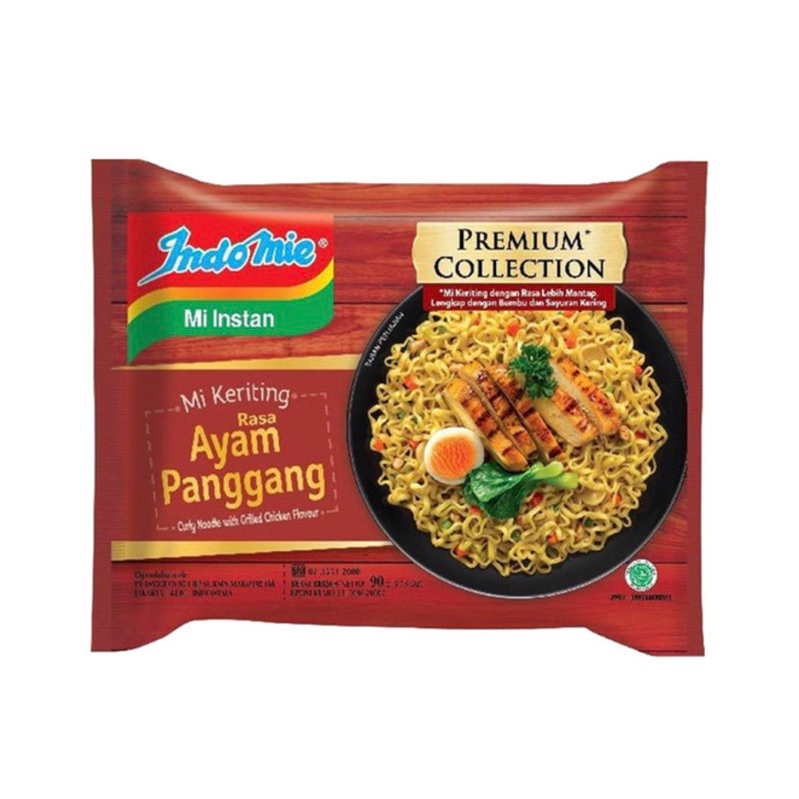 Jual Indomie keriting premium collection rasa ayam panggang 90GR ...
