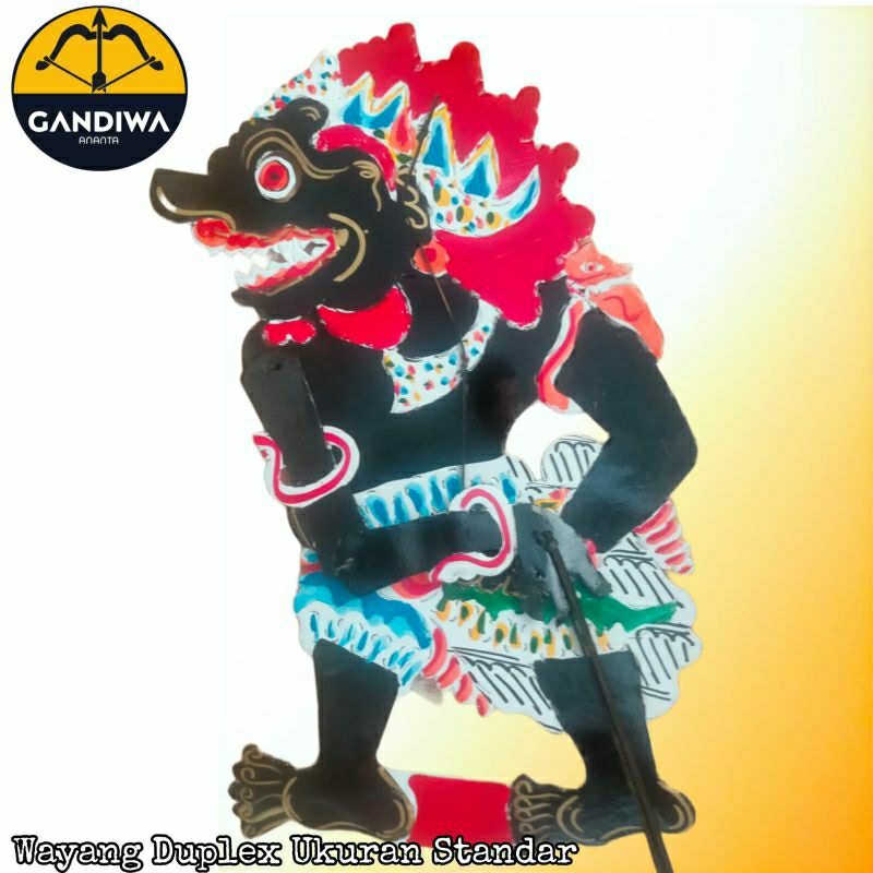 Jual wayang buto rambut geni warna hitam bahan kertas duplex | Shopee ...