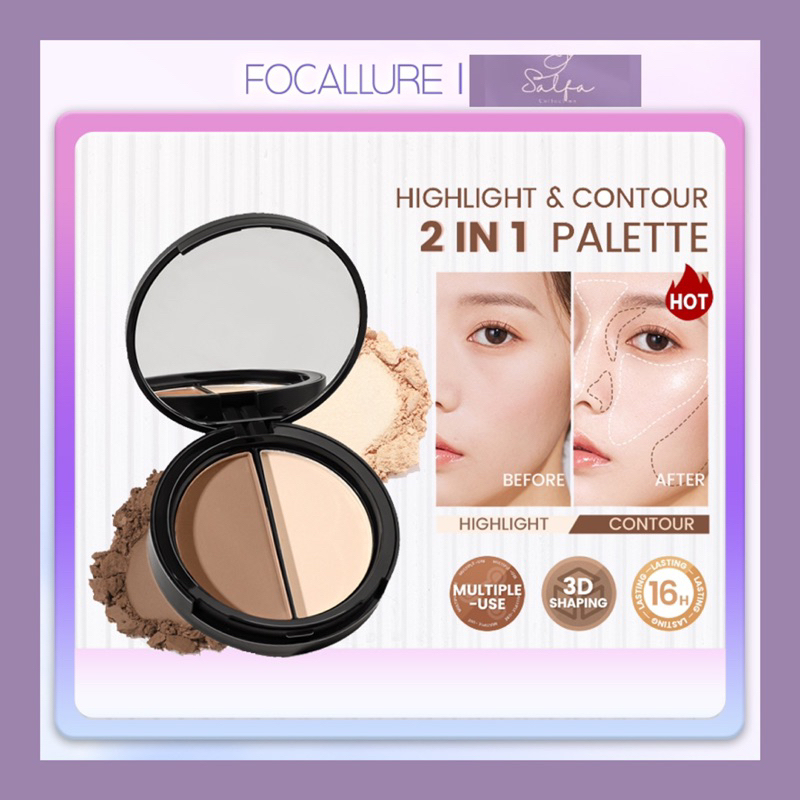 Jual FOCALLURE HIGHLIGHTER & CONTOUR POWDER | Shopee Indonesia