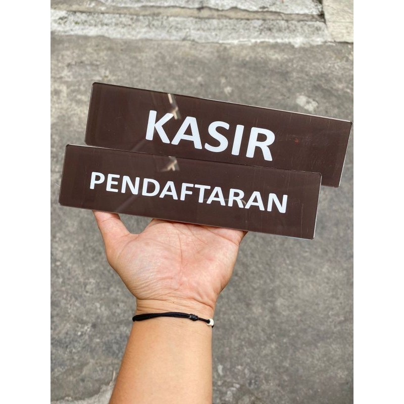 Jual akrilik nama ruang minimalis / kasir / pendaftaran / ruang dokter ...
