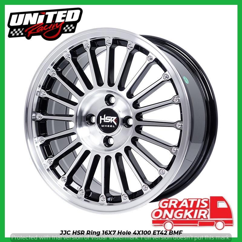Jual VELG MOBIL HSR JJC RING 16 BLACK POLLISH R16 PELEK RACING UNTUK VIOS ETIOS VALCO SOLUNA ...