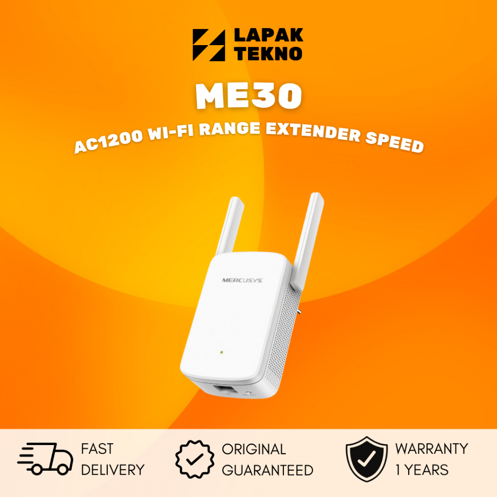 Jual MERCUSYS ME30 AC1200 Wi-Fi Range Extender | Shopee Indonesia