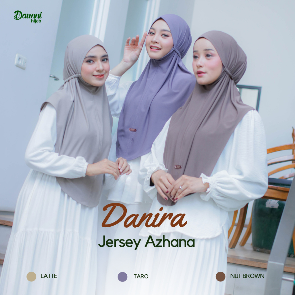 Jual Hijab instan bergo Daunni-Danira Jersey azhana AIRFLOW (adem ...