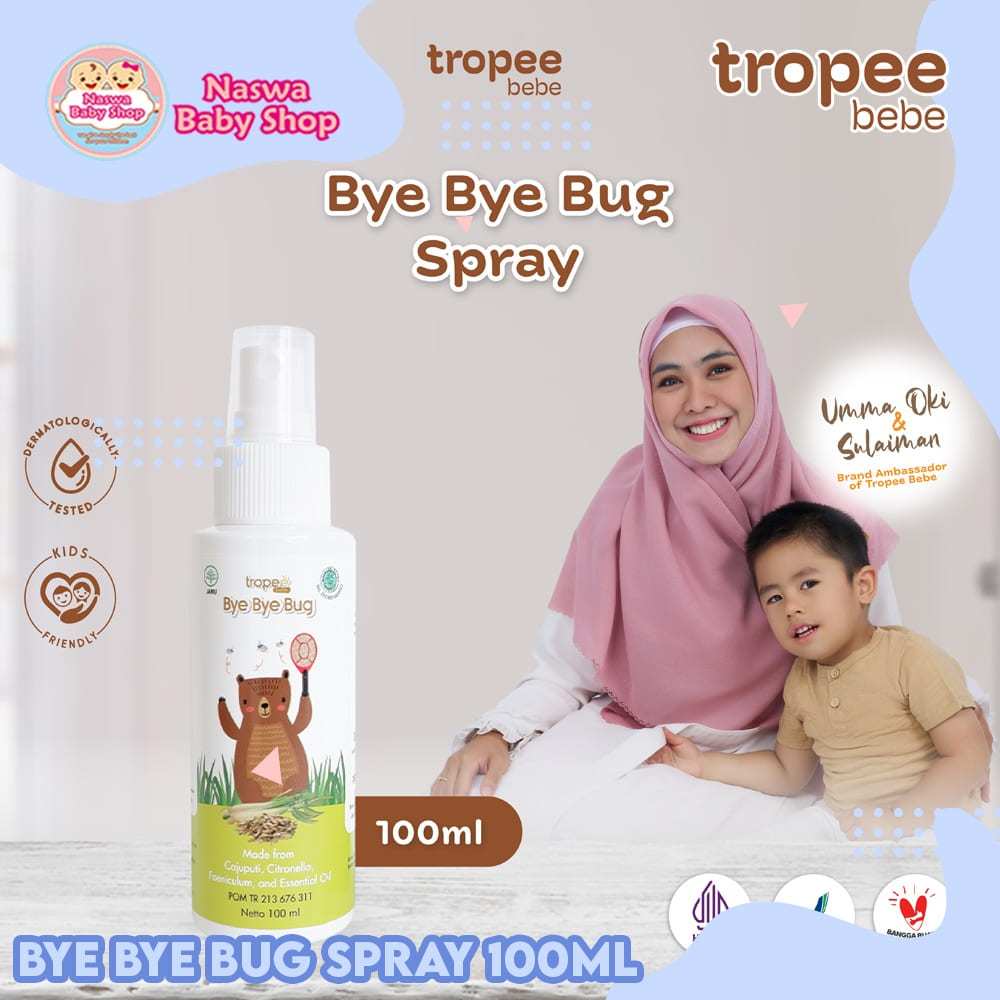 Jual Tropee Bebe Bye Bye Bug Spray/Cream Anti Nyamuk 100ml | Shopee Indonesia