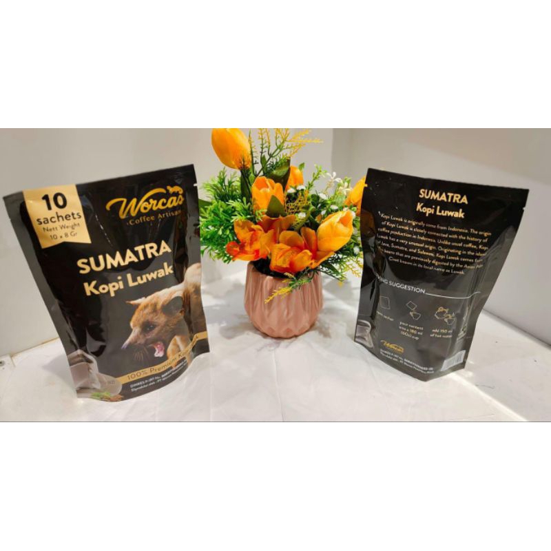 Jual WORCAS kopi luwak Sumatra isi 10's (8g) | Shopee Indonesia