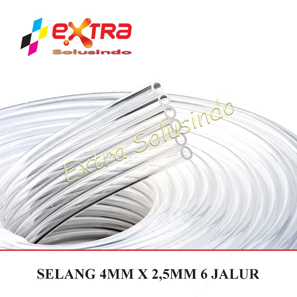 Jual Selang tinta inktube 4mm x 2.5mm 6line | Shopee Indonesia