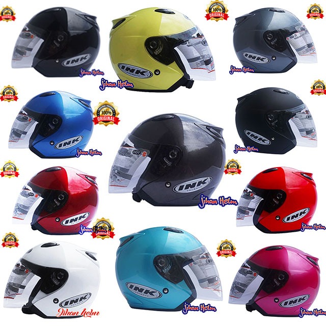 Jual HELM / INK HELM / INK / HELM INK CENTRO JET SOLID ORIGINAL POLOS ...