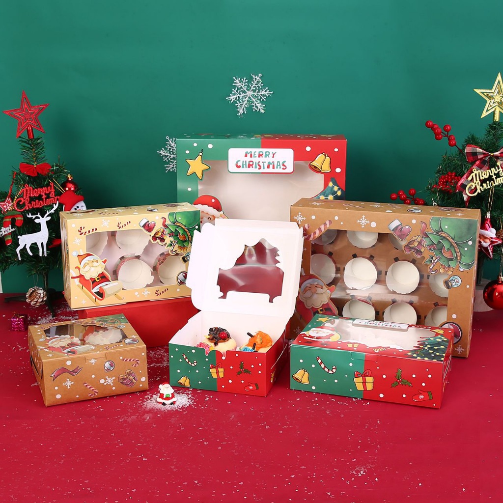 Jual Christmas box Natal Eggtart Box Natal Pie susu pie buah Box Xmas ...