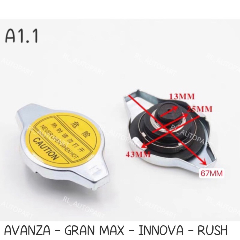 Jual TUTUP RADIATOR /CAP RADIATIOR denso AVANZA GRAN MAX-INNOVA-RUSH ...