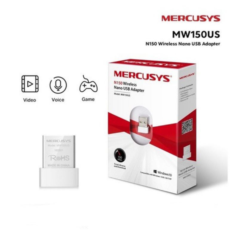 Jual MERCUSYS MW150US Nano USB N150 Mbps Wireless Adapter | Shopee ...