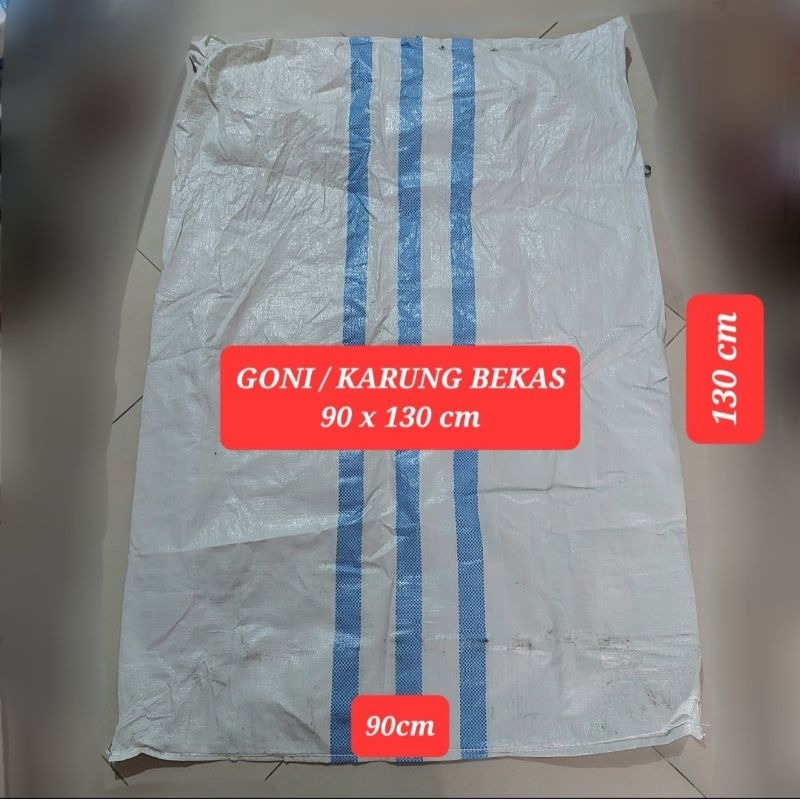 Jual Goni Bekas 90 x 130 cm / KARUNG PLASTIK BEKAS / GONI BESAR ...