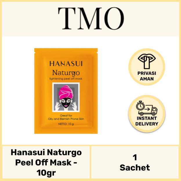 Jual Hanasui Naturgo Peel Off Mask Black Sachet | TMO | Shopee Indonesia