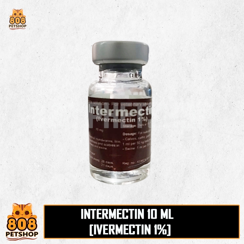 Jual INTERMECTIN Obat Kutu - Skabies Gudik Pinjal Cacing Ivermectin 10 ...