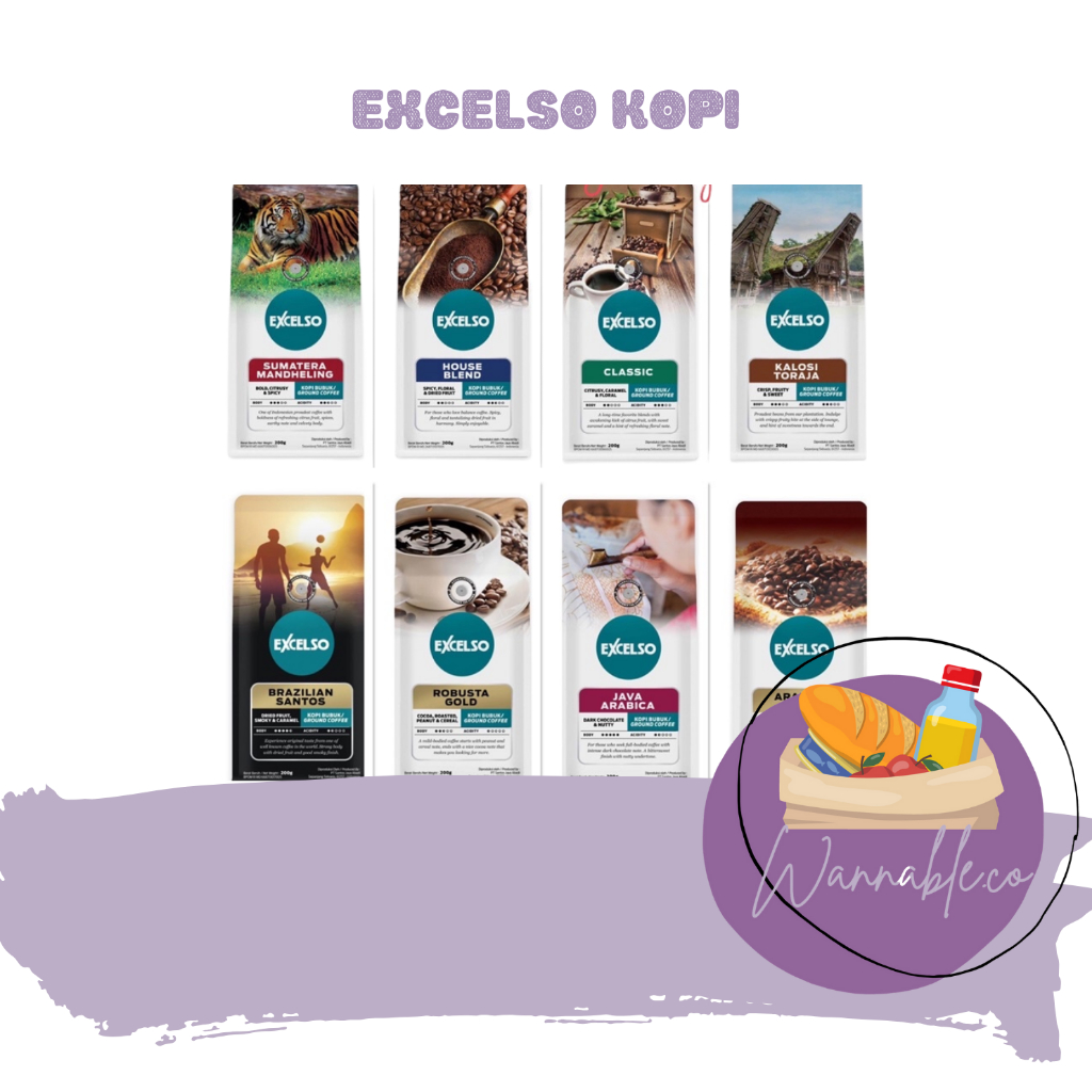 Jual EXCELSO KOPI GOLD PACK DENGAN VARIAN ARABICA ROBUSTA 200G | Shopee ...