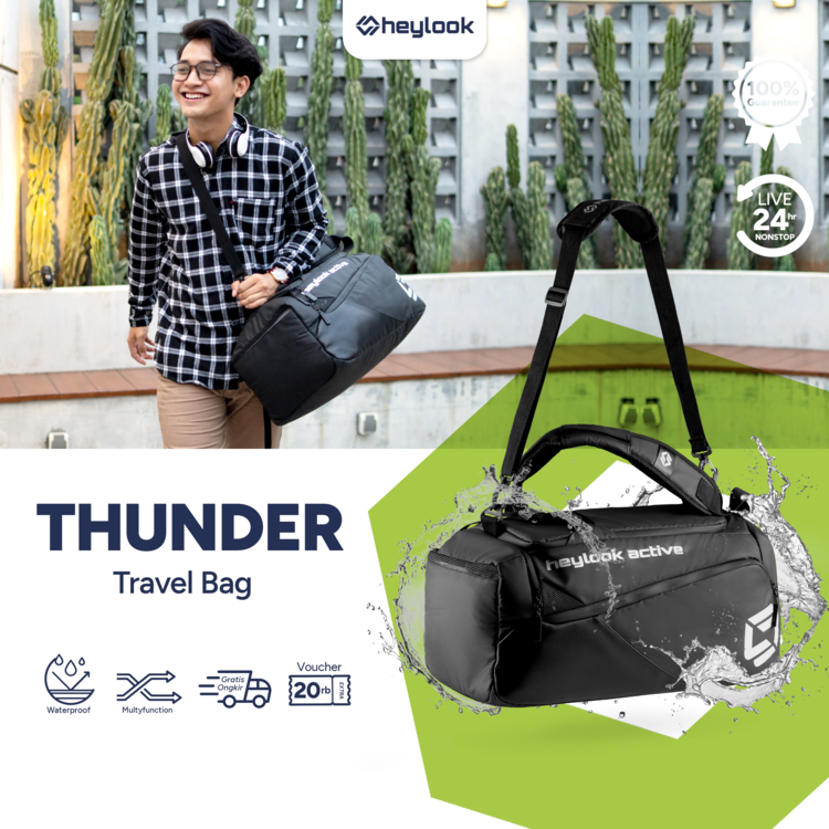 Jual HEYLOOK Official - Travelbag Pria Multyfungsi 3 in 1 THUNDER ...