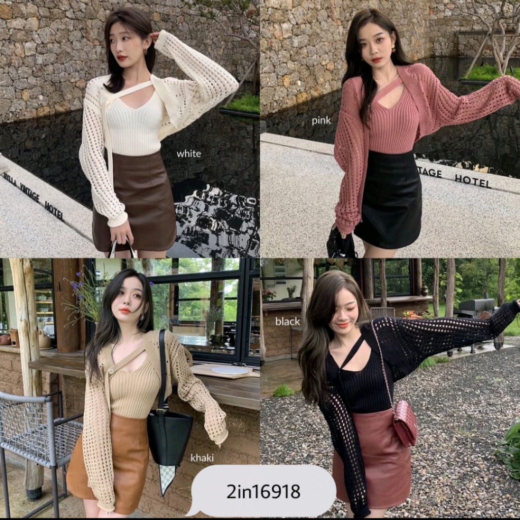Jual REALPIC (PS) 2IN16918 Crop Outer dan Inner Tanktop/Stelan 2in1 Outer dan Inner Crop Bahan ...