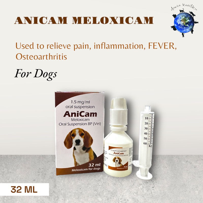 Jual Anicam For Dogs Anti Radang / Relief Pain / Demam / Arthritis (32 ...
