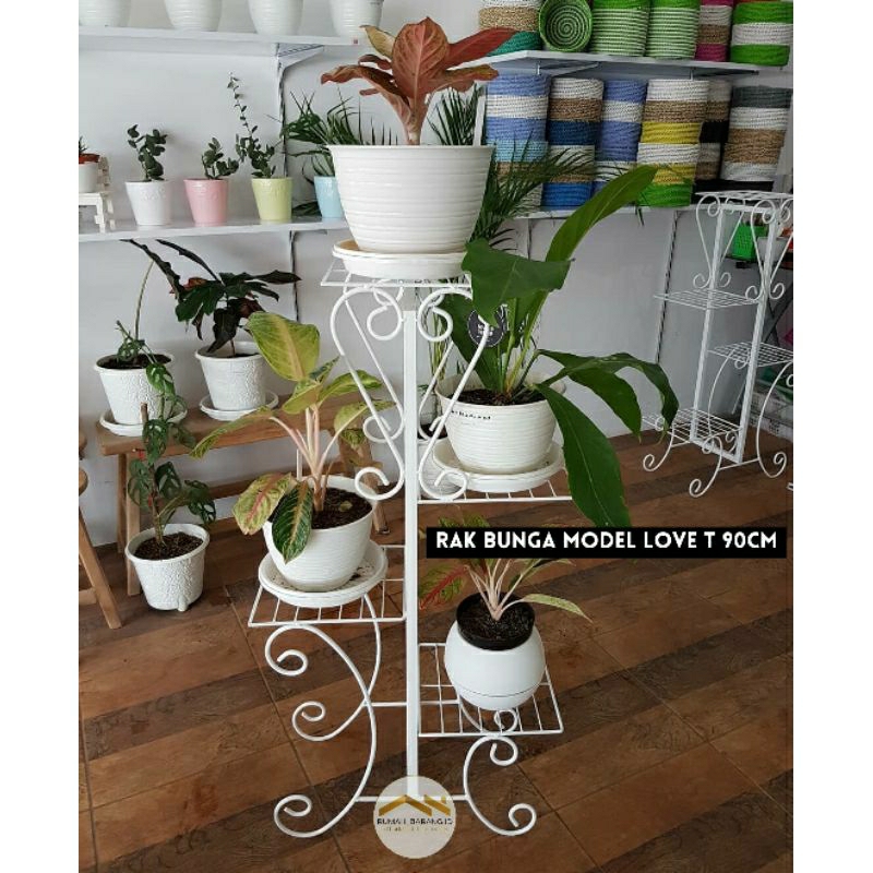 Jual RAK BUNGA SUSUN T 90CM / RAK POT BESI / RAK MODEL LOVE | Shopee ...