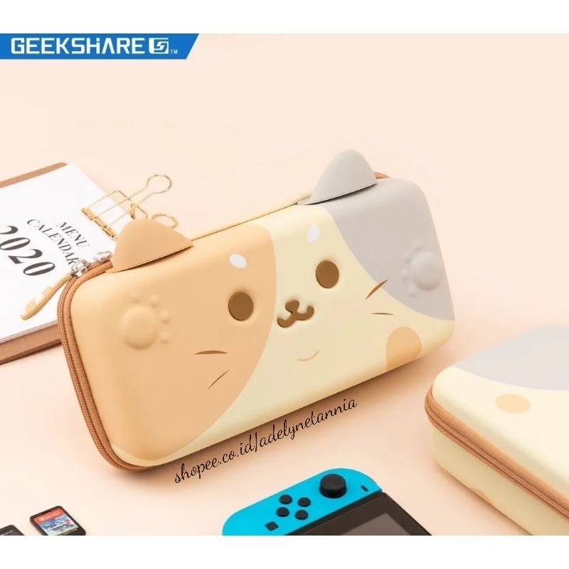 Jual Geekshare Carrying Case Thick Bag / Tas for Nintendo Switch Cat ...