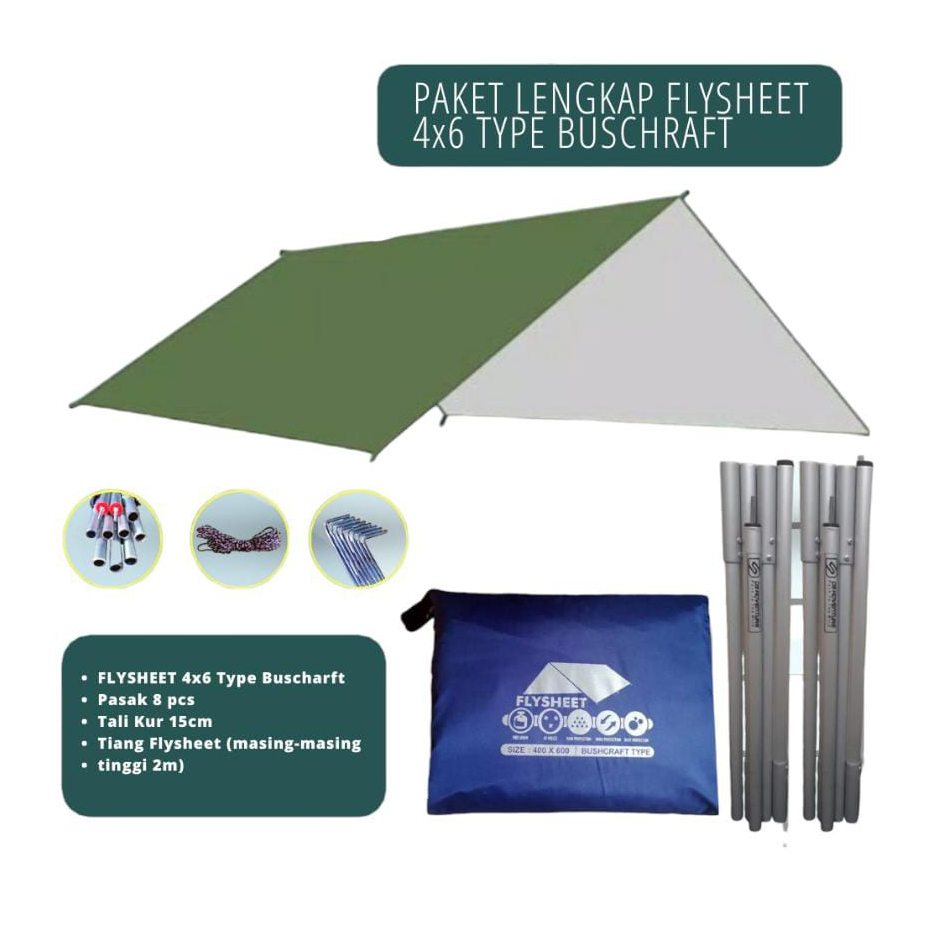 Jual Produk Terkini.. Flysheet 4x6 bushcraft bivak trap trend ...