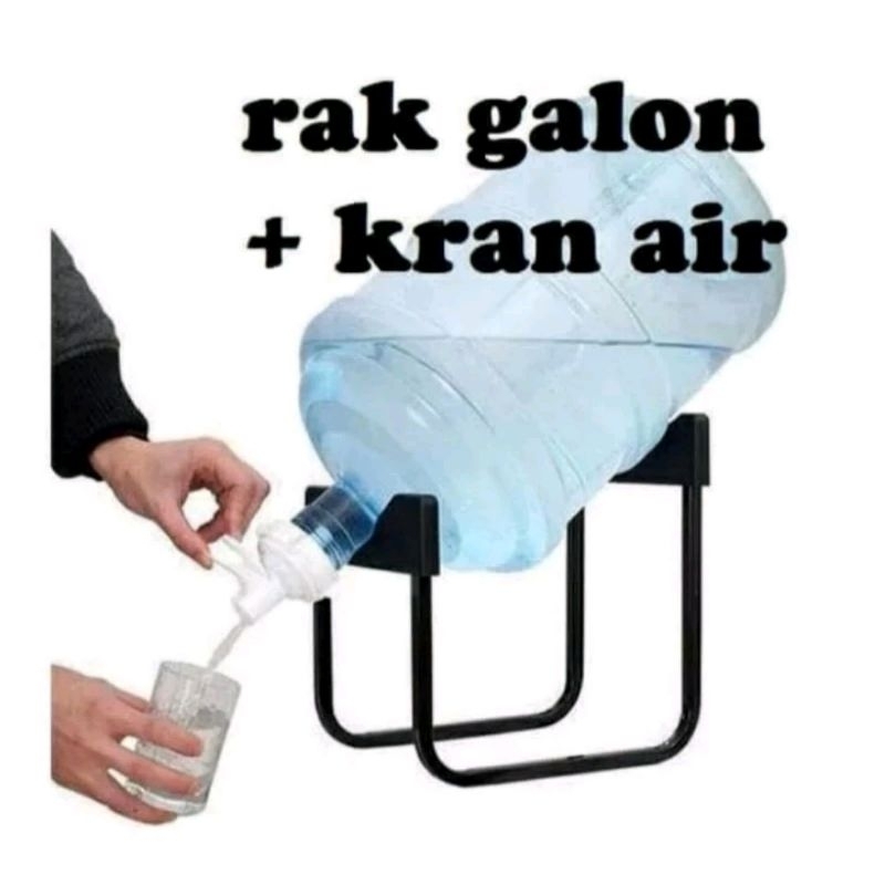 Jual rak galon +kran set/tempat galon air | Shopee Indonesia