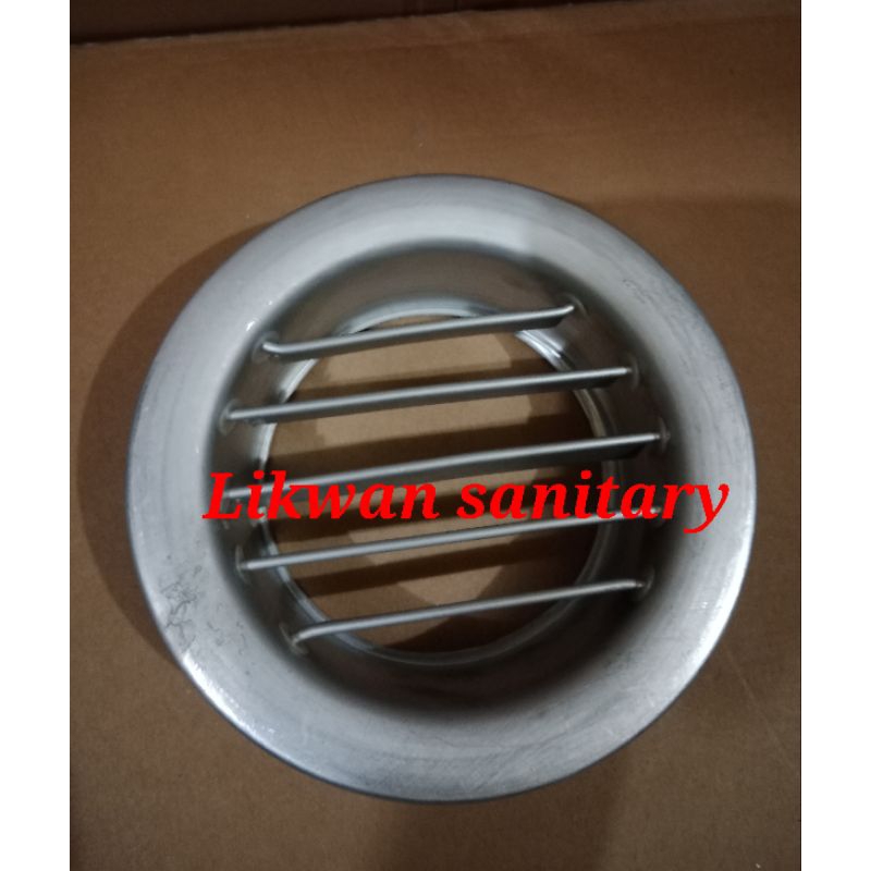 Jual Grill bulat alumunium 4 inch / wall air vent ducting 4 inch ...