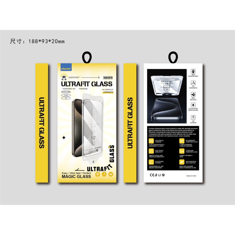 Jual Tempered glass antigores bening spy ORIGINAL ULTRAFIT MAGIC GLASS TEMPERED GLASS iPhone 14 ...