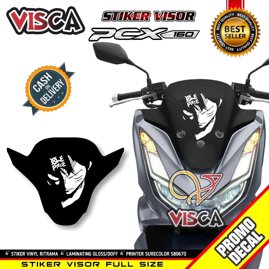 Jual Stiker Visor PCX 160 Variasi 2022 Stiker Motor PCX Stiker Visor ...