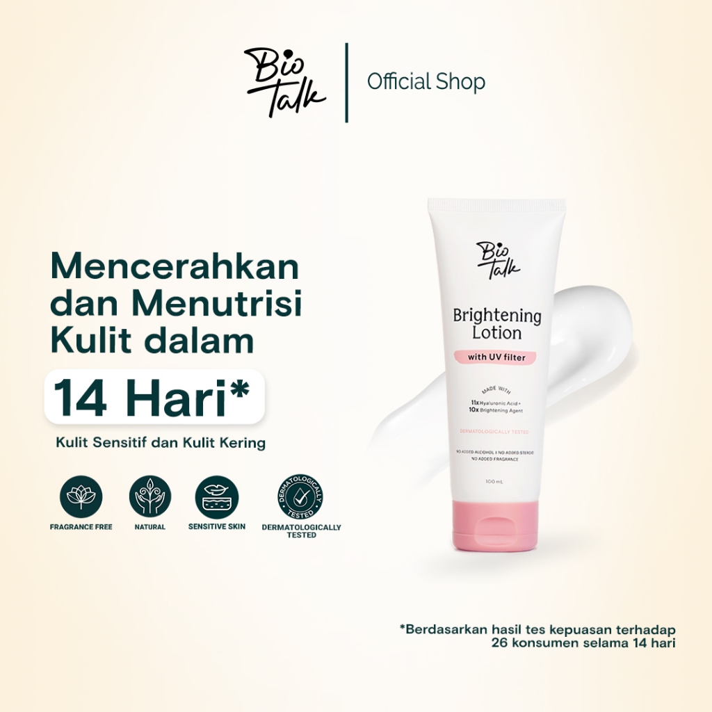 Jual Biotalk Brightening Lotion 11 Hyaluronic Acid | No Added Fragrance ...