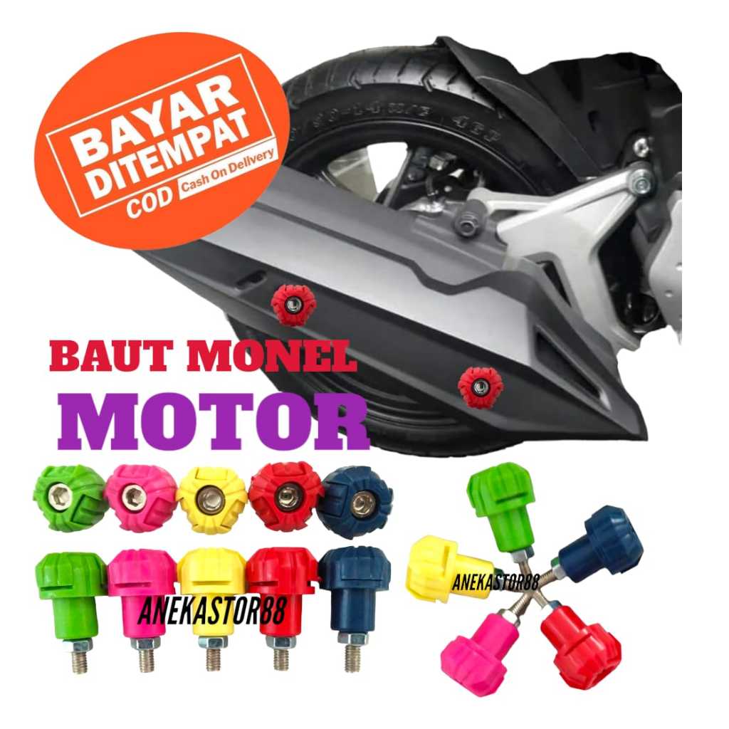 Jual BAUT MONEL MOTOR, BISA UNTUK TUTUP KNALPOT,BODY MOTOR,DAN LAINNYA ...