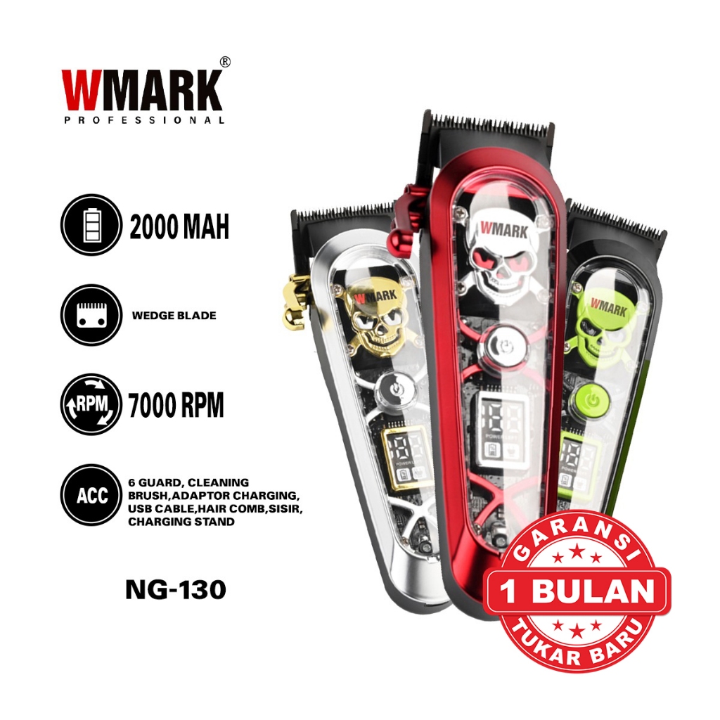 Jual WMARK NG-130 Cordless Clipper 7000 Rpm Alat Cukur Rambut barbershop | Shopee Indonesia