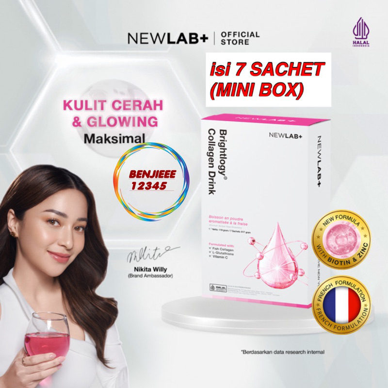 Jual Newlab collagen drink MINI 7 sachet Mini Box Newlab+ Brightlogy ... Jual Newlab collagen drink MINI 7 sachet Mini Box Newlab+ Brightlogy ...