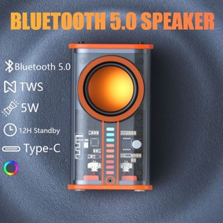 Jual Speaker Bluetooth Transparan K07 Terbaru dengan Desain Mecha Mini ...