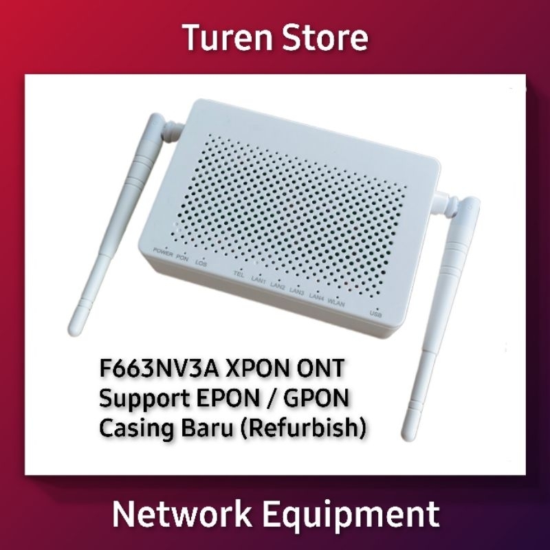 Jual XPON ONT F663NV3A Support OLT EPON atau EPON 4 SSID Support Bridge ...