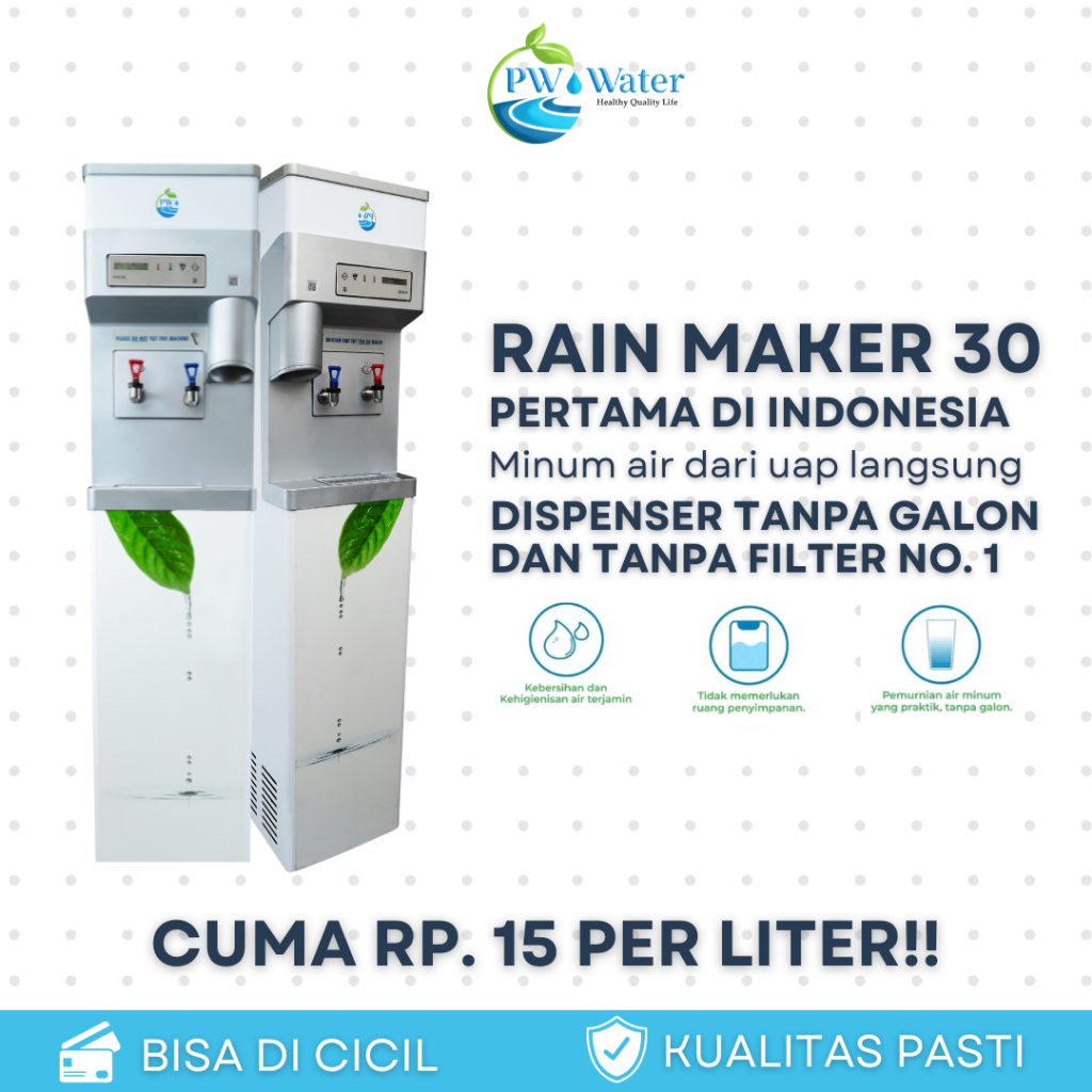 Jual Pertama Di Indonesia Mesin Dispenser Rain Maker 30 Rainmaker 30 Dispenser Air Minum Sehat ...