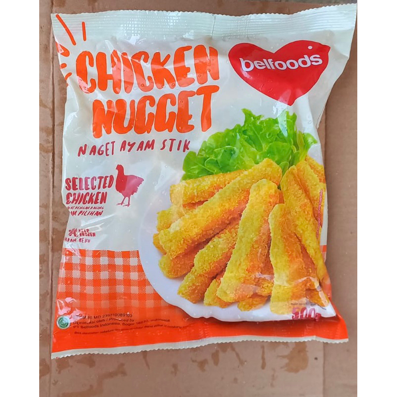 Jual Belfoods Chicken Nugget Naget Ayam Stick 500Gr | Shopee Indonesia