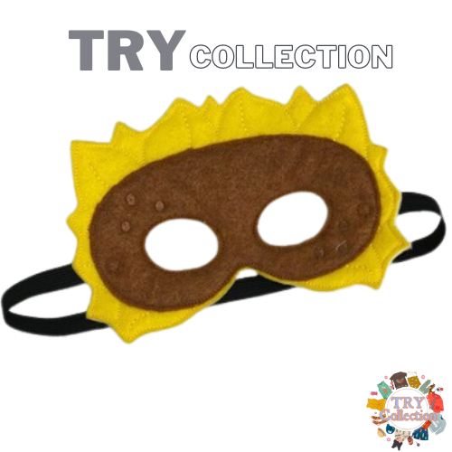 Jual [TRY COLLECTION] Topeng Mask Desain Bunga Matahari Bahan Kain ...