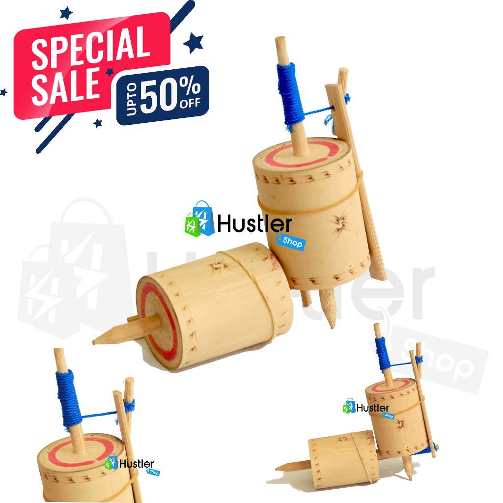 Jual Grosir Gasing Bambu Mainan Anak Gangsing Kayu Tradisional Mainan ...
