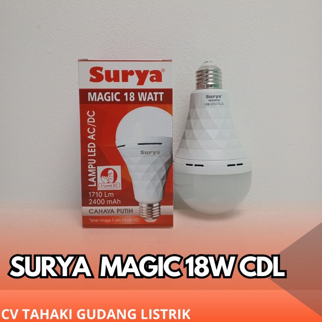 Jual Lampu Bohlam Magic Emergency LED Bulb AC/DC 9W 12W 18W - 9W SURYA | Shopee Indonesia