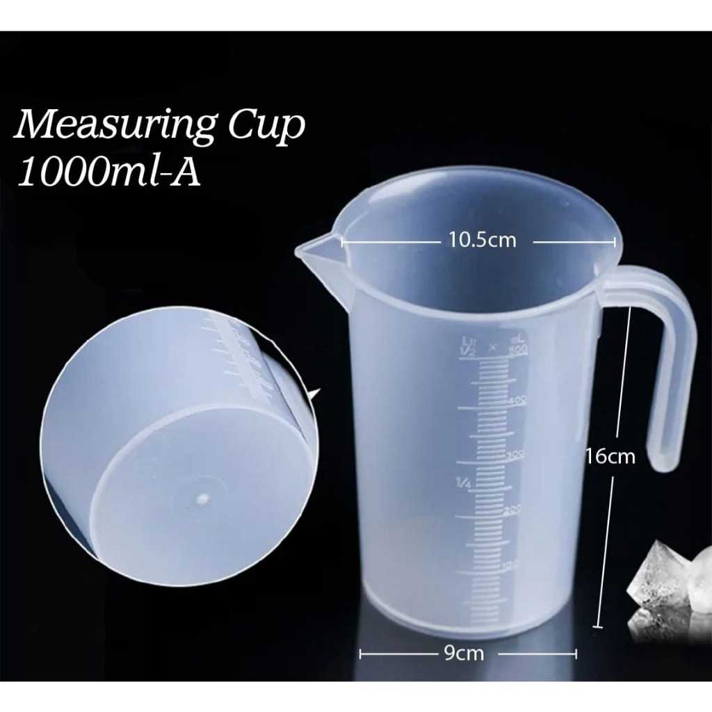 Jual Gelas Takar Bahan Kue Gelas Ukur Bahan Kue Measuring Cup 1000ML- A ...
