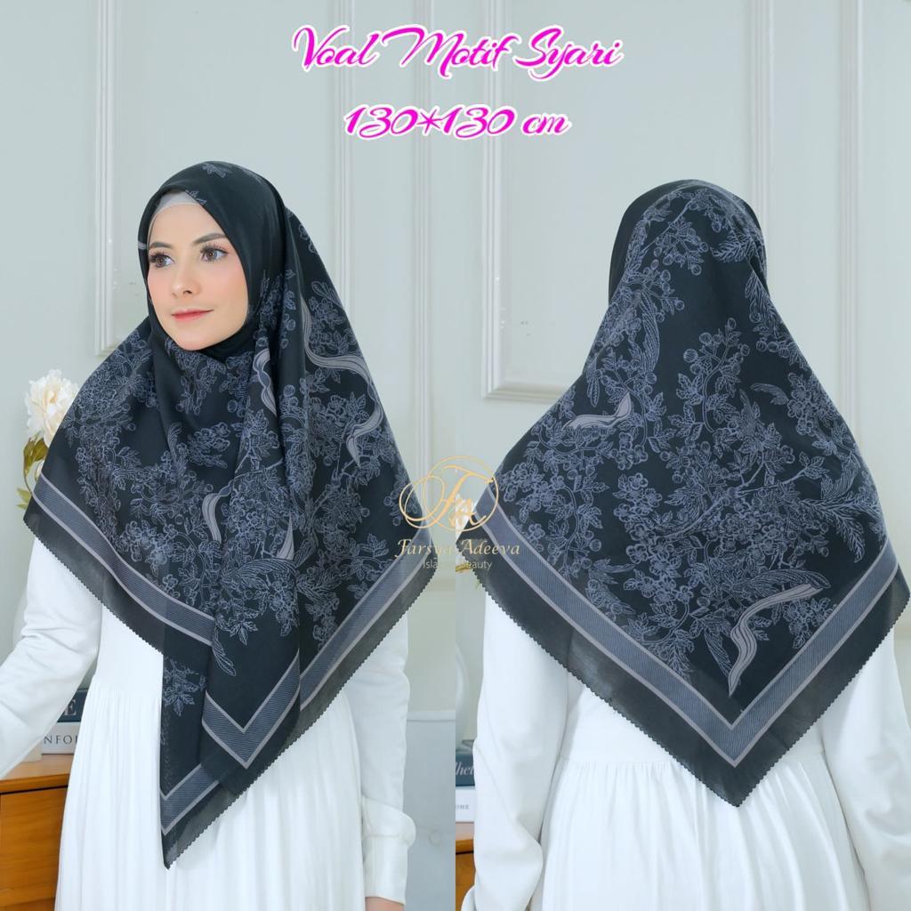 Jual Hijab Motif Syari Terbaru Segiempat motif syari Lasercut 130x130 ...