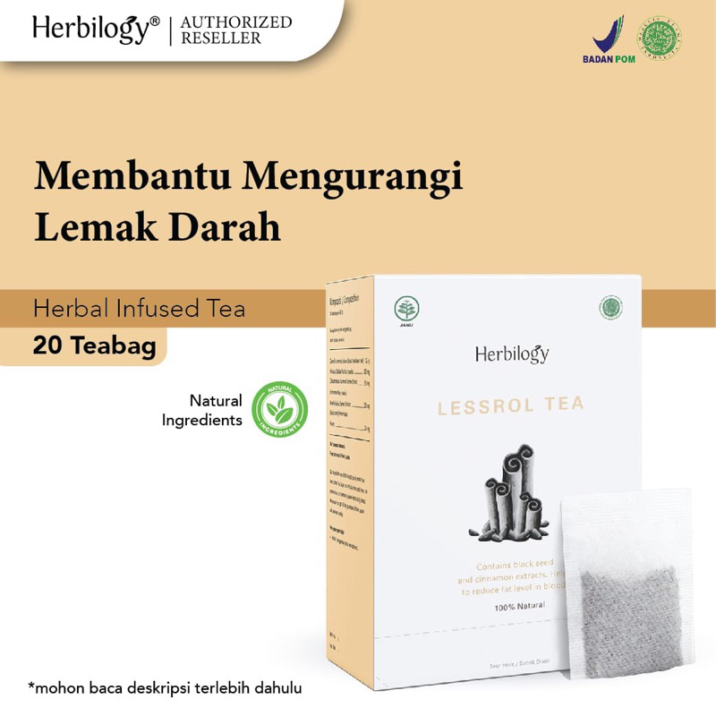 Jual Herbilogy Lessrol Tea - Kolesterol 20 Kantong Teh / kolestrol ...