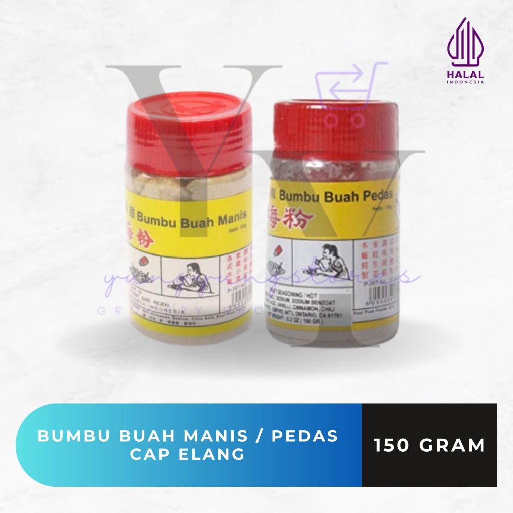 Jual Bumbu Buah / Garam Buah Manis / Pedas Cap Elang Botol 150 gram ...